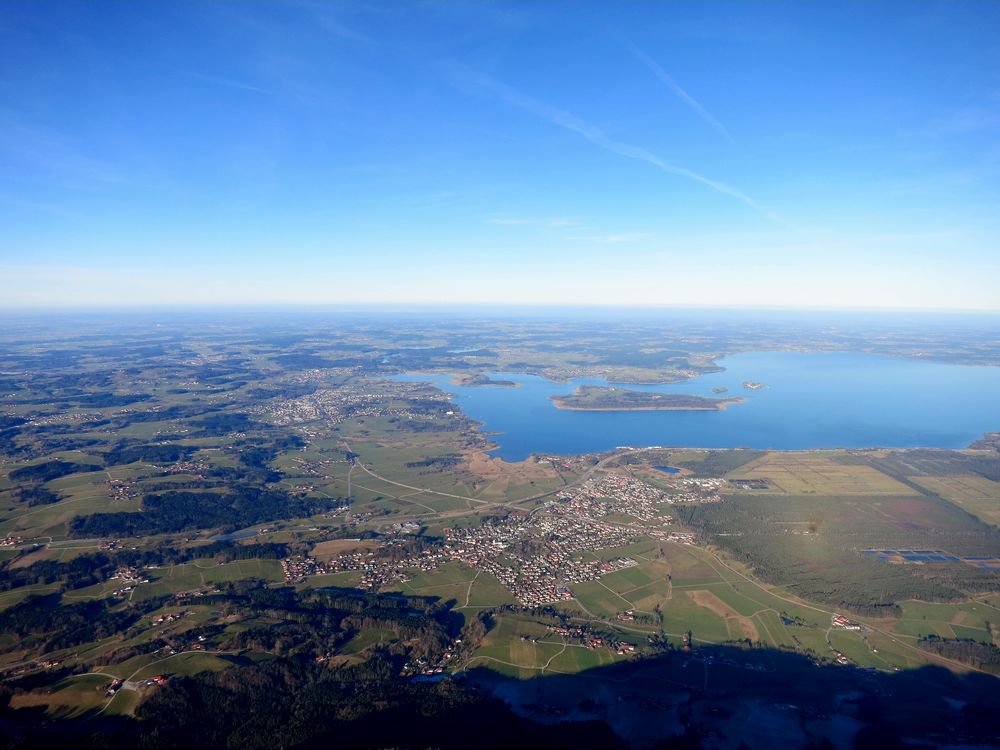 Der Chiemsee von oben Foto & Bild | landschaft, bach, fluss & see, see, teich & tümpel Bilder ...