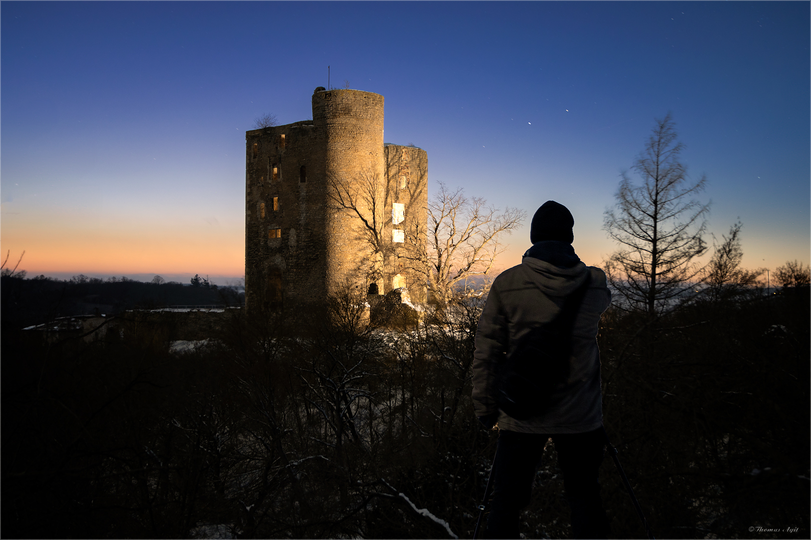 Der das Motiv aus der Ferne sieht... Foto & Bild | burgruine ...