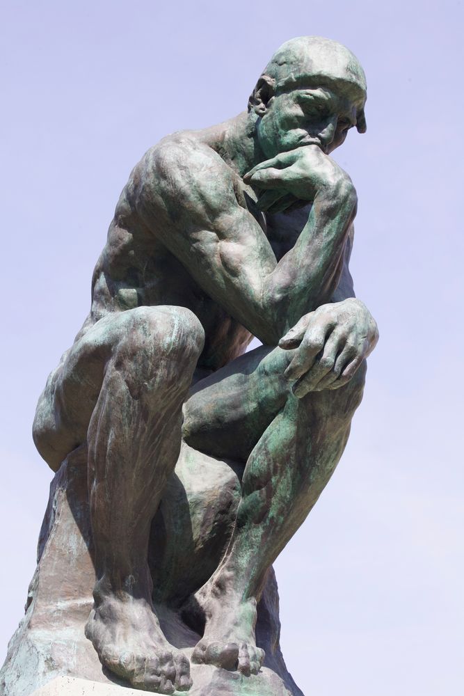 Der Denker - Was beschäftigt ihn? Foto & Bild | outdoor, kunst, denkmal ...