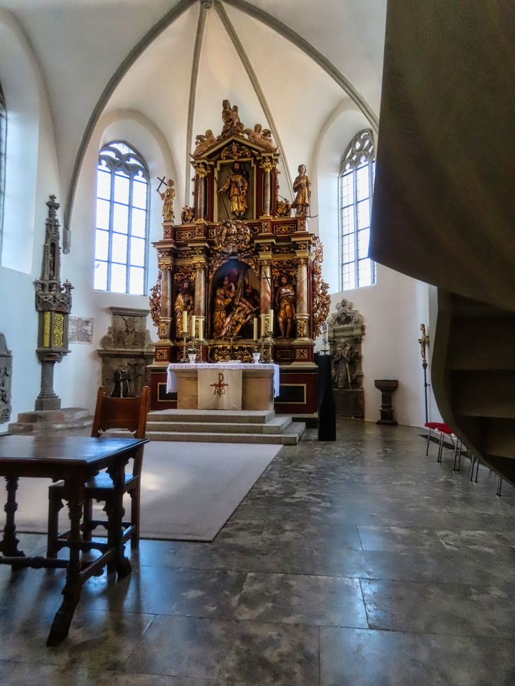 Der Durchblick zum Altar hin (Creußen, Jacobuskirche)) Foto & Bild | projekte, 4 - donnerstag ...