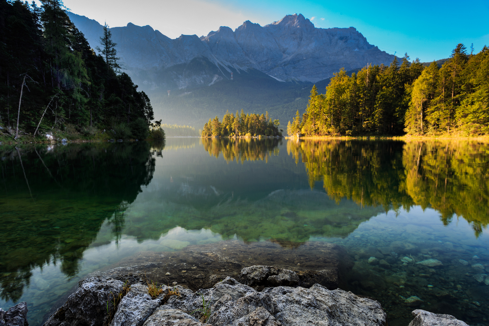 Der Eibsee Foto & Bild | landschaft, wasser, bäume Bilder auf fotocommunity