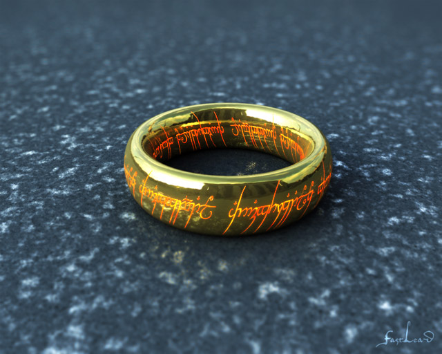 Der "Eine" Ring Foto & Bild | rendering, stillleben objekte, digiart ...