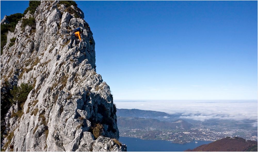 Der einsame Ostgrat auf den Traunstein (1691m) Foto & Bild | landschaft ...