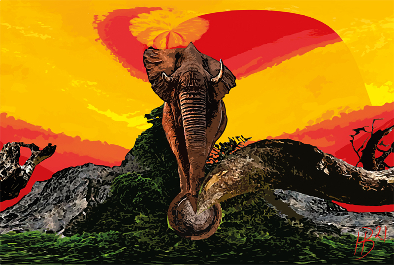 Der Elefant Foto & Bild | surreal, composing, digiart Bilder auf ...