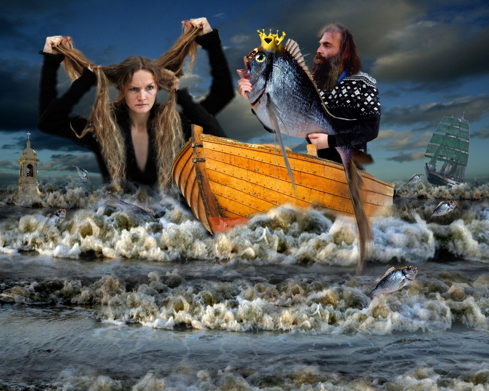 Der Fischer und seine Frau Foto & Bild | composing, digiart, digitale ...