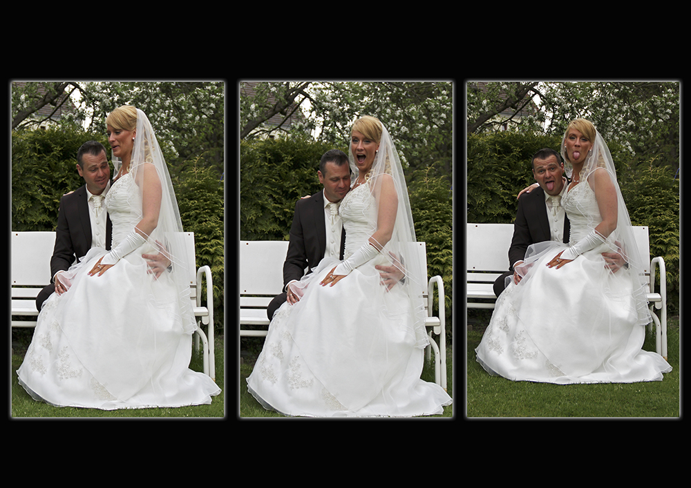 Der freche Blick Foto & Bild | hochzeit, collagen, menschen Bilder auf fotocommunity