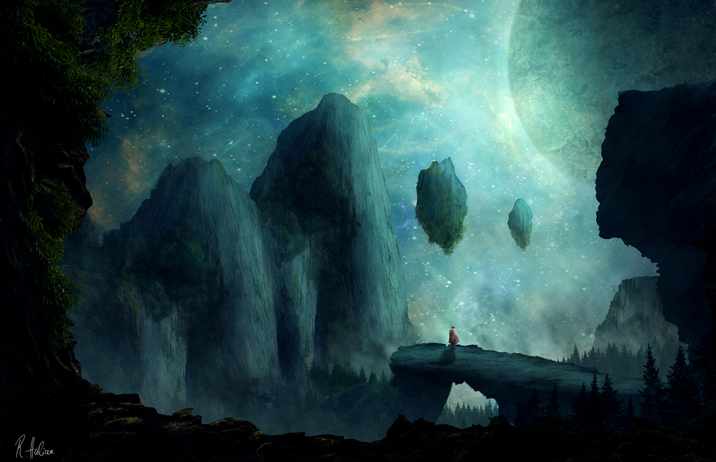 Der fremde Planet Foto & Bild | fotomontage, landschaften, switzerland ...