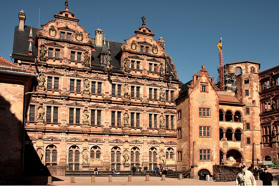 Der Friedrchsbau im Heidelberger Schloss Foto & Bild | landschaft, heidelberg, natur Bilder auf ...