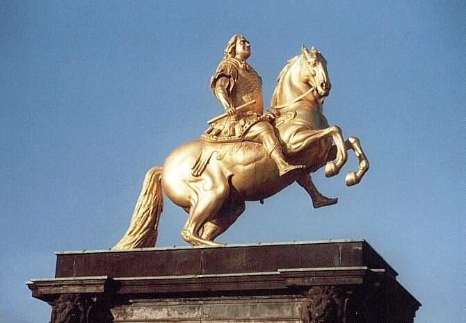 Der goldene Reiter Foto & Bild | deutschland, europe, sachsen Bilder ...