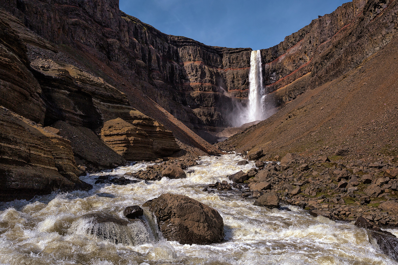 Der Hengifoss Foto & Bild | world, wasserfall, island Bilder auf ...
