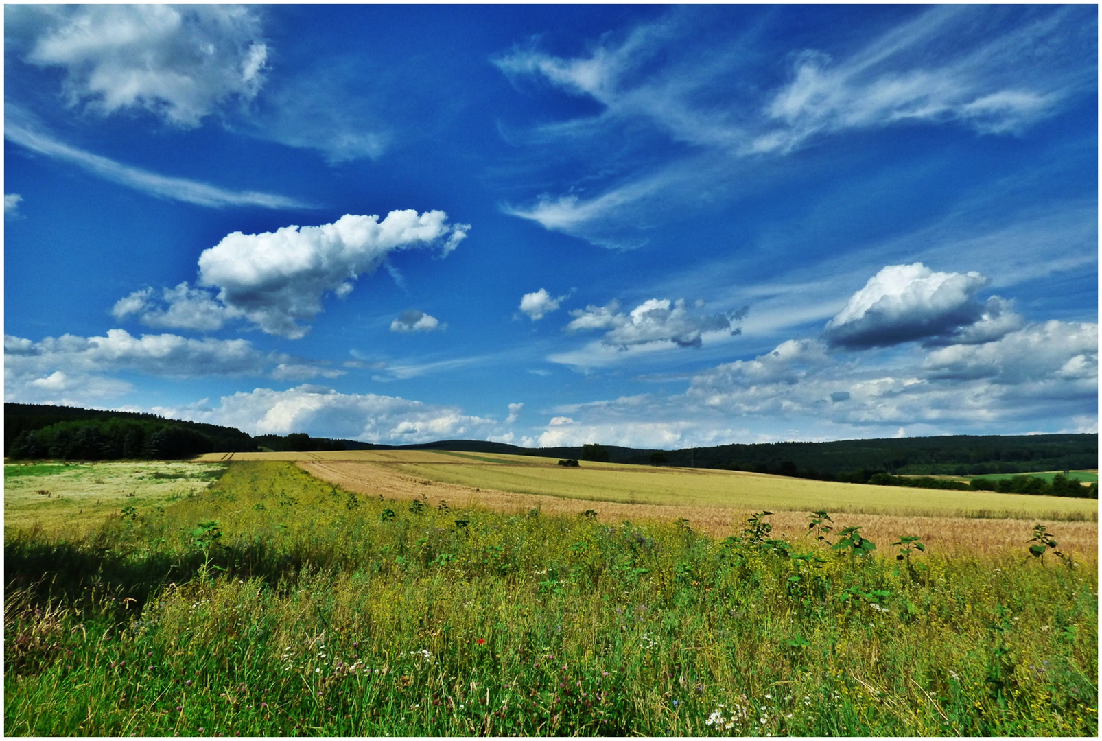 Der Himmel über dem Solling .... Foto & Bild | natur, landschaft ...
