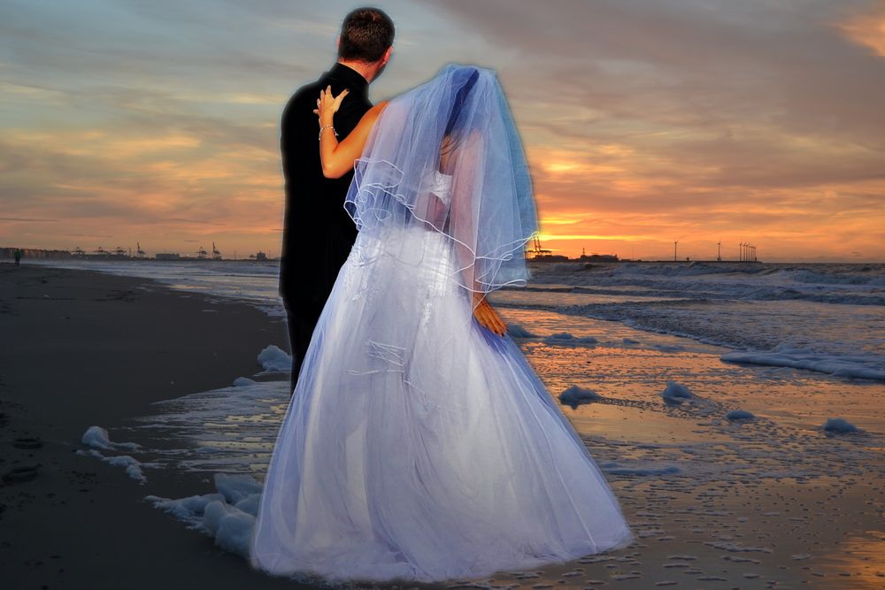 Der Hochzeitstag am Ocean... Foto & Bild | hochzeit, collagen, menschen Bilder auf fotocommunity