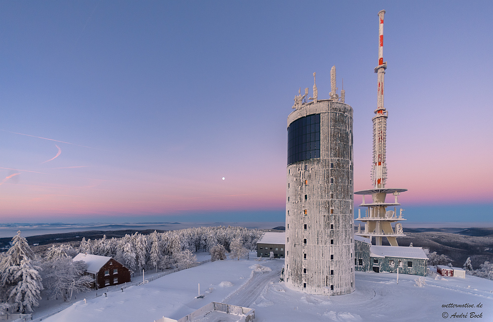 Der Inselsberg Foto & Bild | himmel & universum, blaue stunde, schnee ...