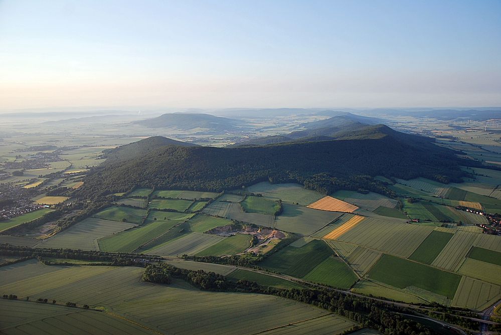 Der ITH im Weserbergland bei einer Ballonfahrt Foto & Bild | landschaft ...