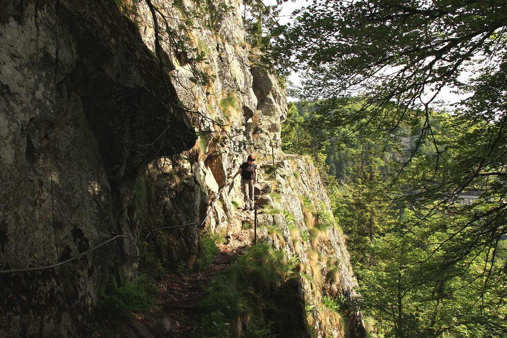Der Klettersteig Sentier des Roches ist einer gefährlichsten und ...