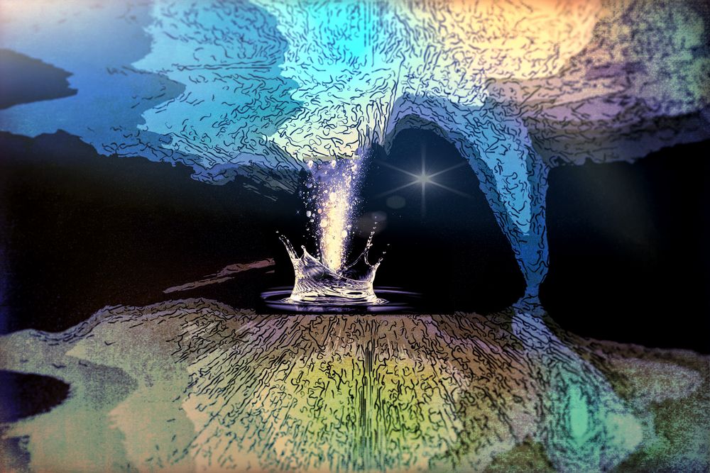 Der krönende Sprudel (ANN_6852) Foto & Bild | nikon, water, blau Bilder ...