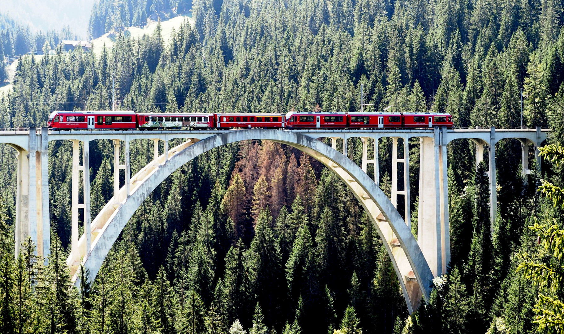 Der Langwieser-Viadukt Foto & Bild | architektur, europe, schweiz ...