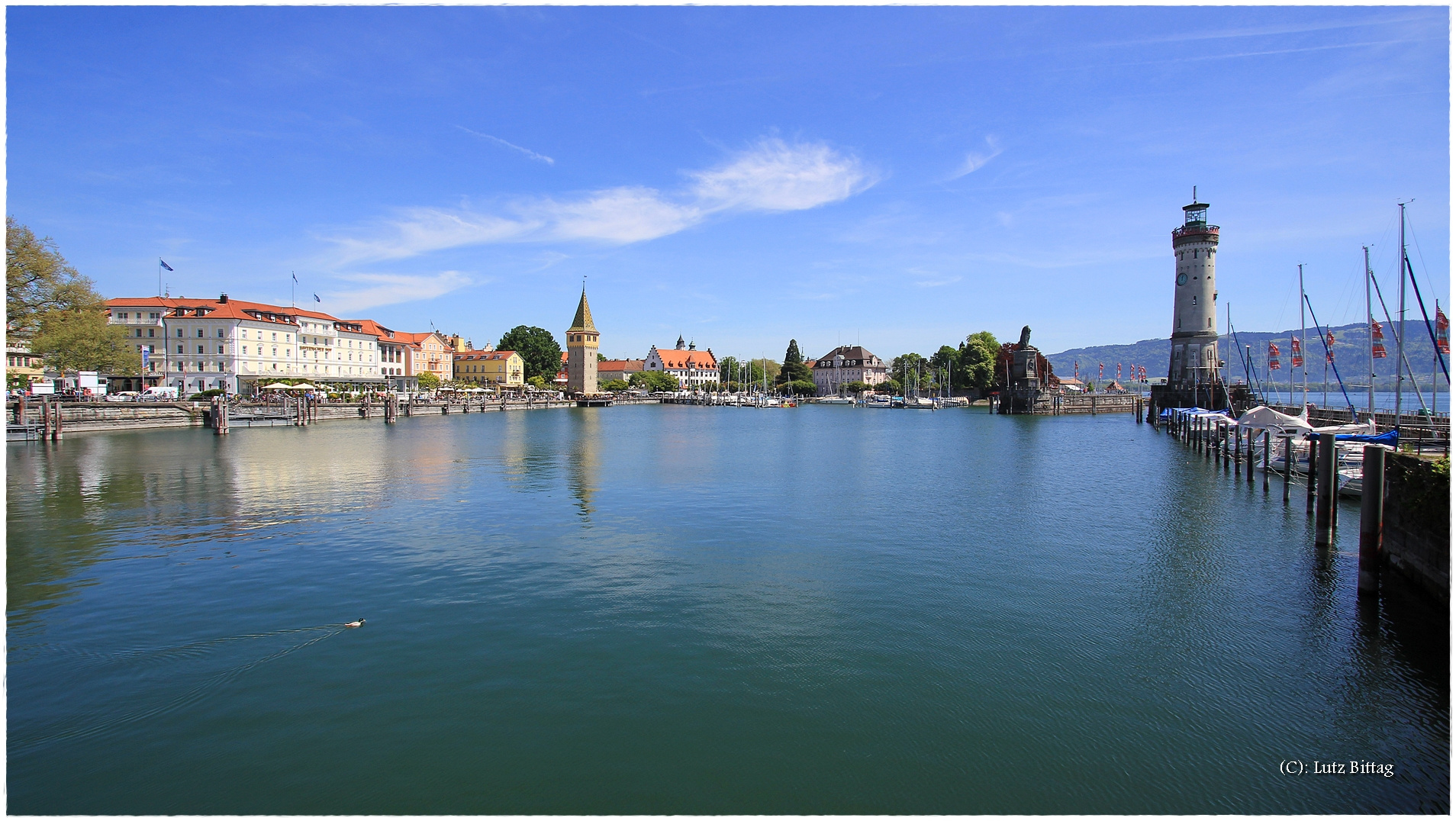 Der Lindauer Hafen Foto & Bild | urlaub, world, wasser Bilder auf ...