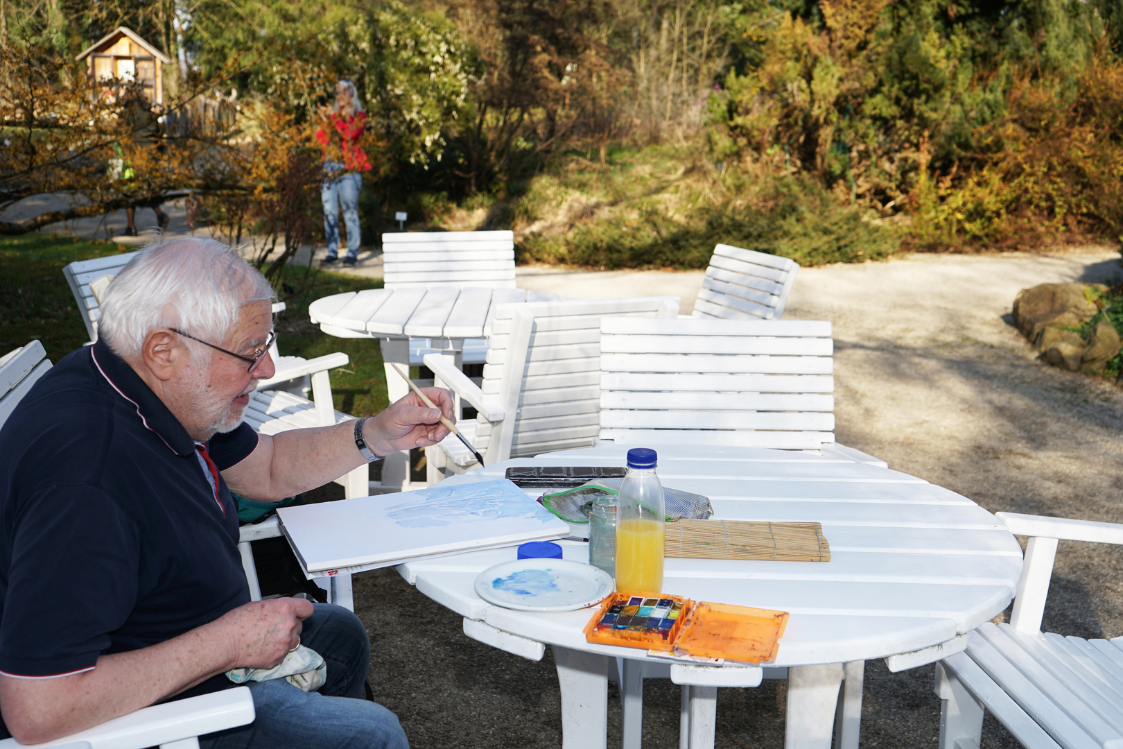 Der Maler Foto & Bild | erwachsene menschen, landschaft, garten ...