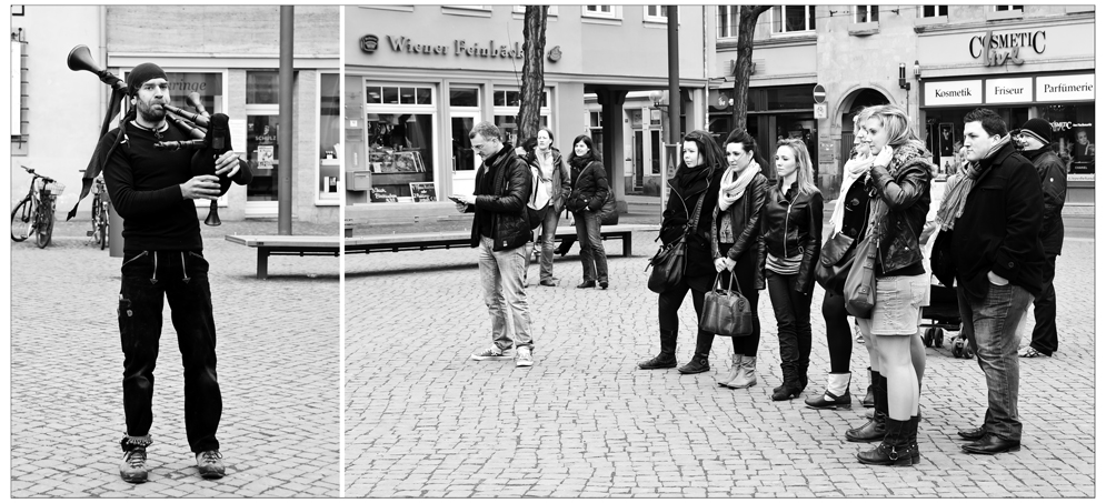 Der Musikant und seine Zuhörer Foto & Bild | streetfotografie mit ...