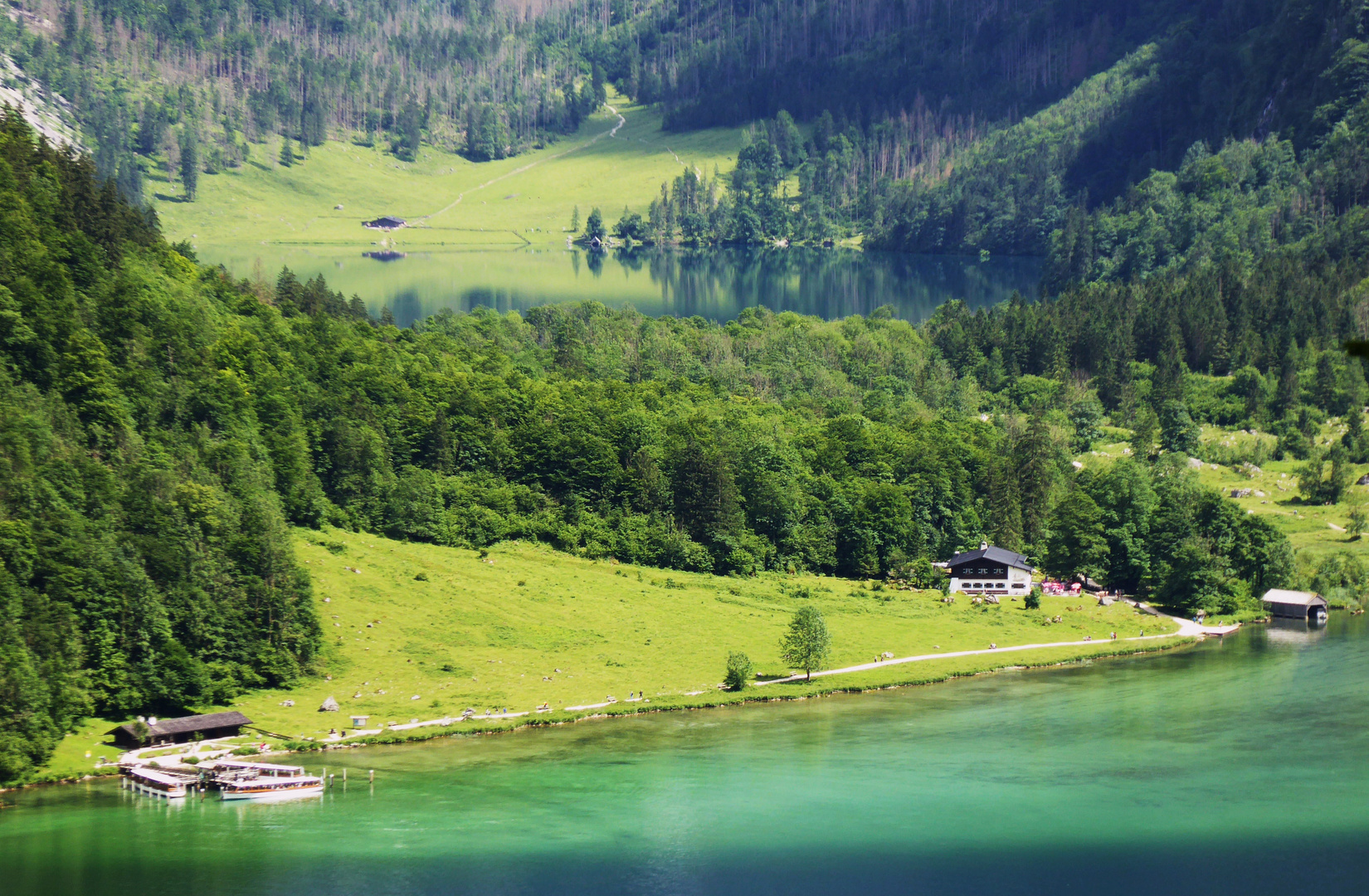 Der Obersee am Königssee... Foto & Bild | landschaft, berge, bergseen ...