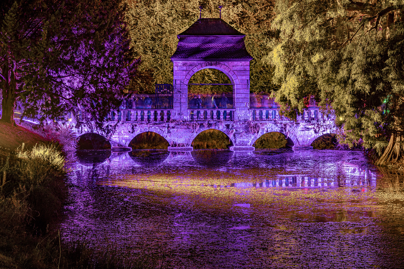 Der Park von Schloss Dyck Foto & Bild | dokumentation, nacht ...