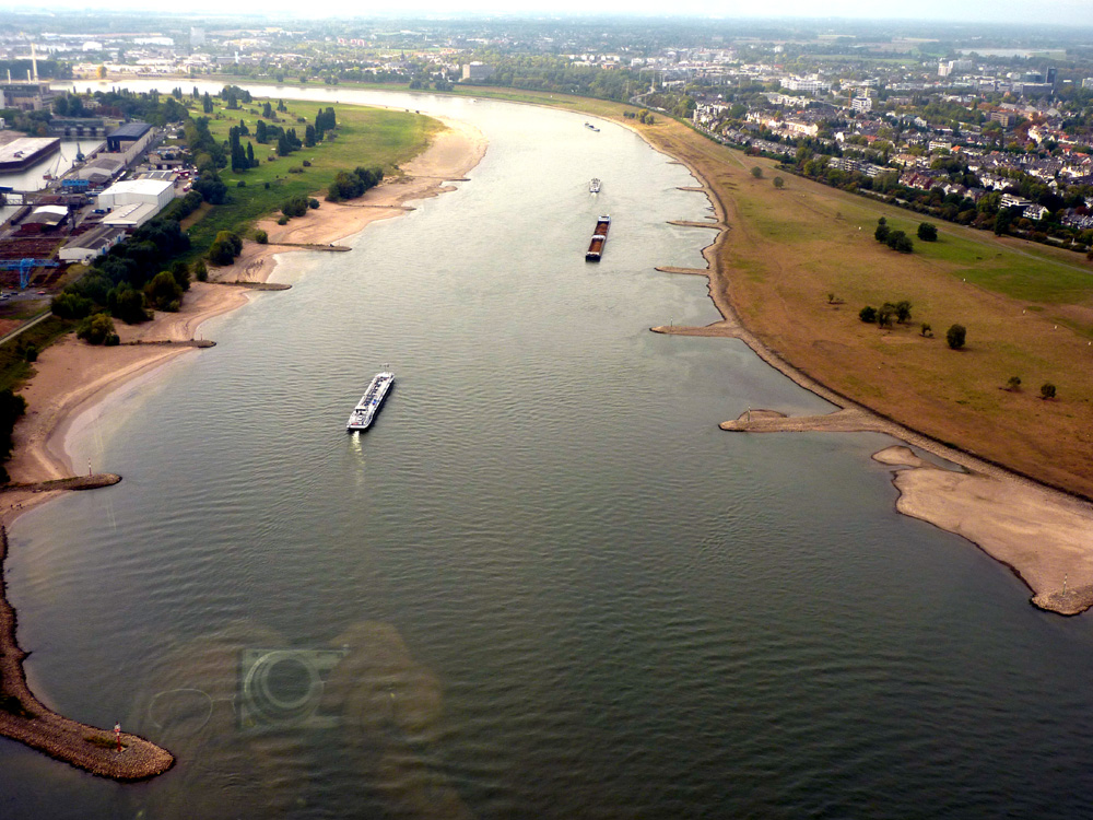 Der Rhein von oben gesehen Foto & Bild | landschaft, bach, fluss & see ...