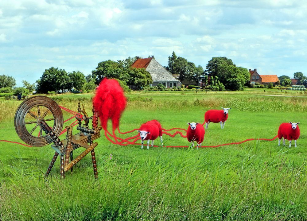 Der rote Faden XII Foto & Bild | surreal, composing, digiart Bilder auf ...