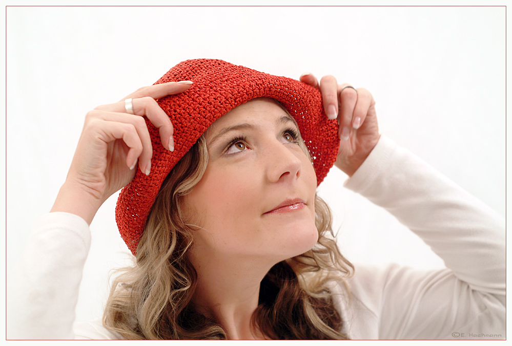der rote Hut Foto & Bild | portrait, portrait frauen, menschen Bilder ...