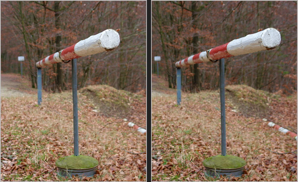 Der Schlagbaum Foto & Bild | stereoskopische raumbilder, kreuzblick ...