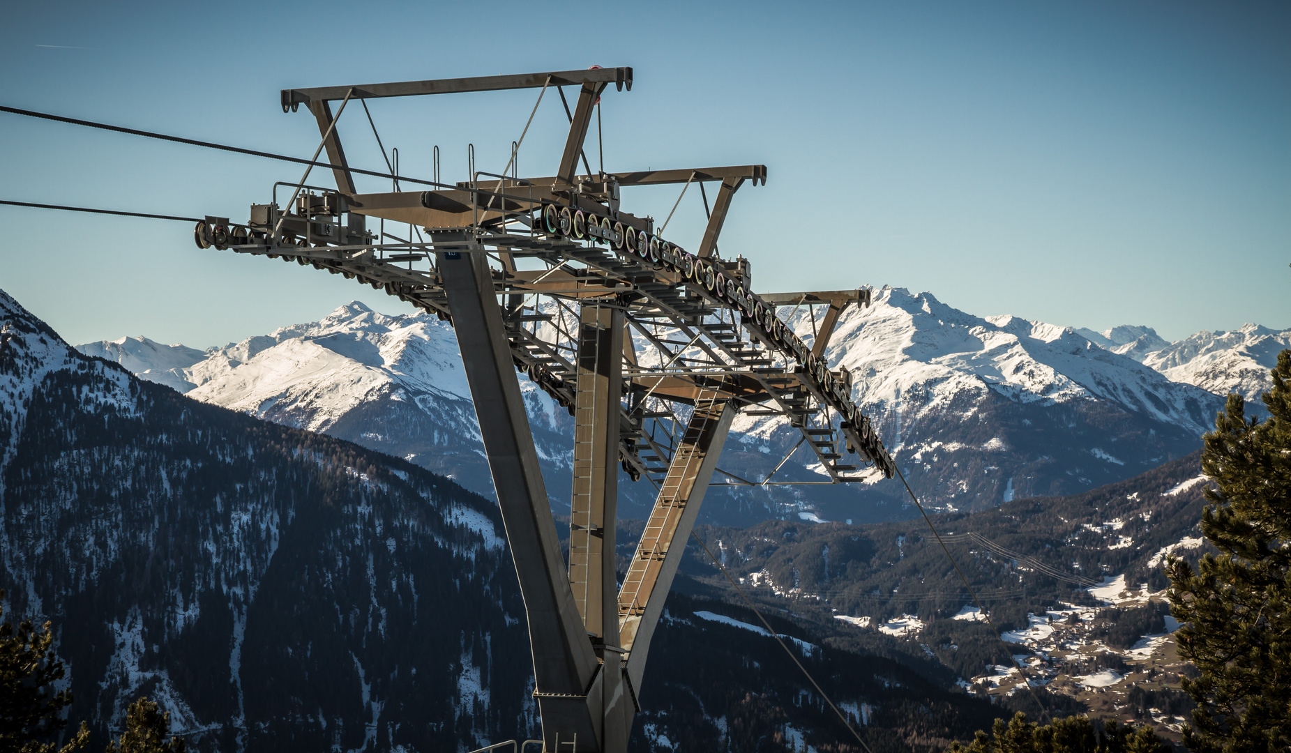 Der Sessellift Foto & Bild | industrie und technik, landschaft ...