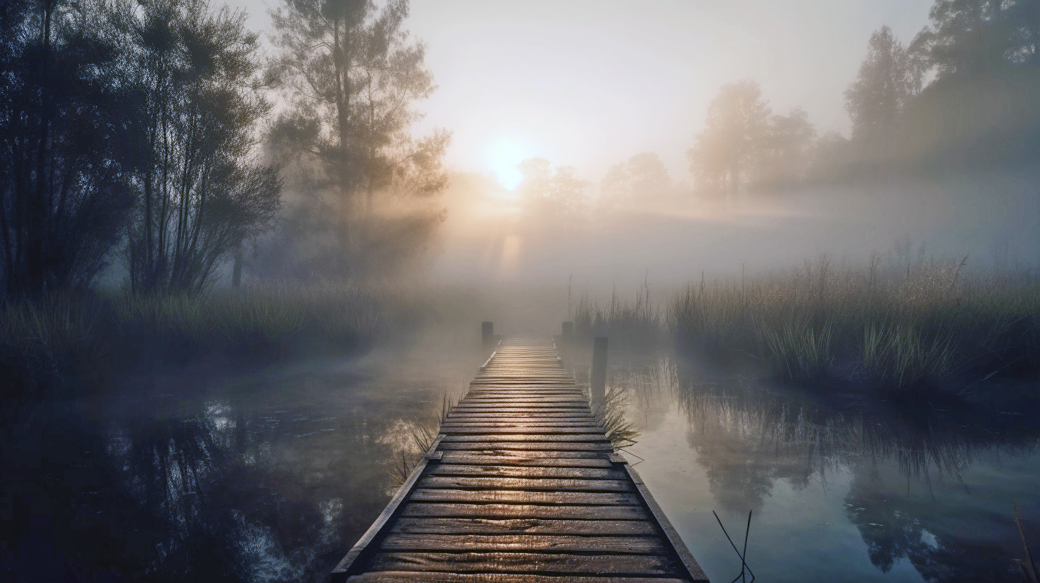 Der Steg Foto & Bild | ki - archiv, mystisch, wasser Bilder auf ...
