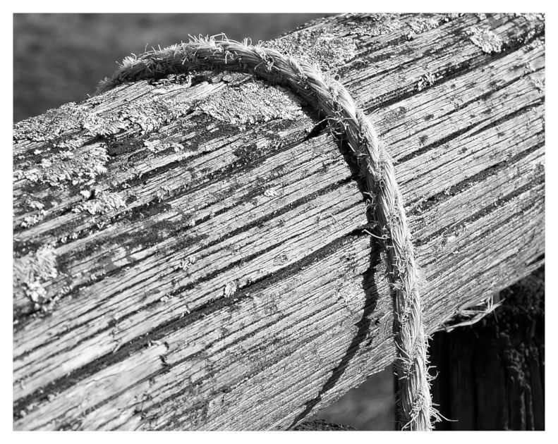 Der Strick und das alte Holz Foto & Bild | fotokunst, monochrome fine ...