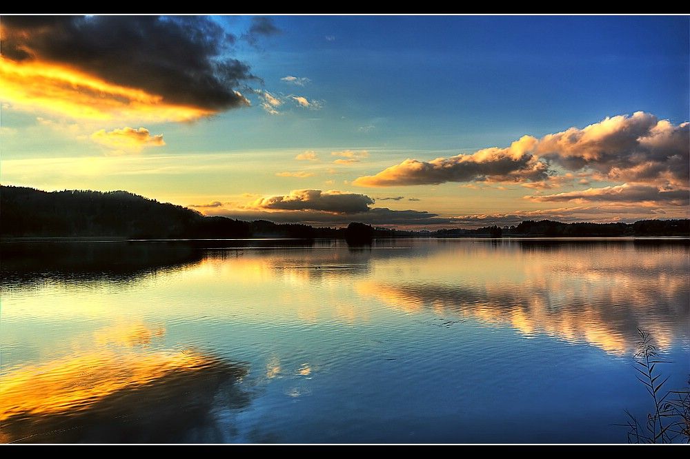 Der Tag geht am Seehammer See I Foto & Bild | bearbeitungs - techniken ...