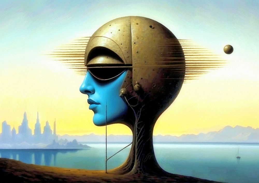 Der unbeachtete Trabant Foto & Bild | ki - montagen, ki - fantastisches, ki - fantasy Bilder auf ...