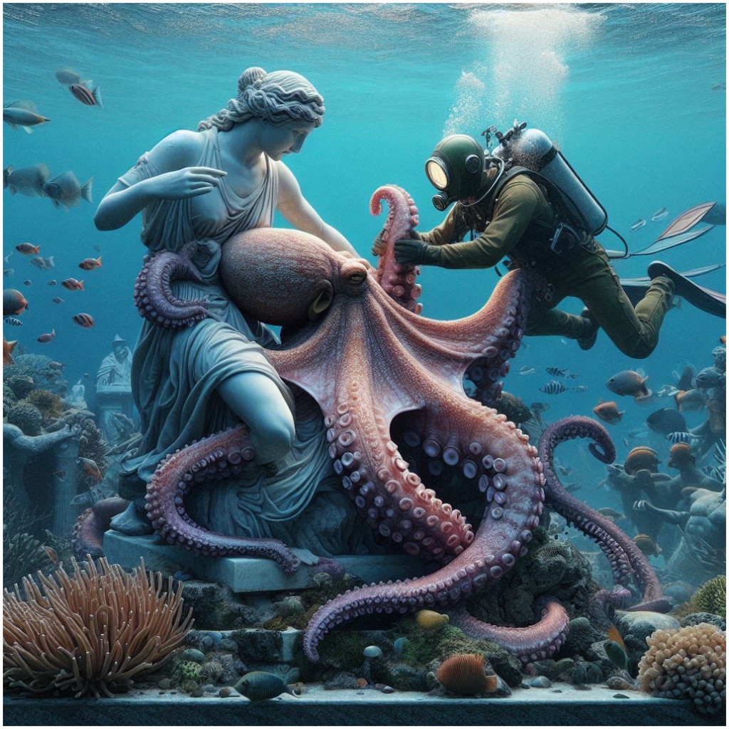 Der verliebte Krake ... Foto & Bild | wasser, fantasy, aphrodite Bilder auf fotocommunity