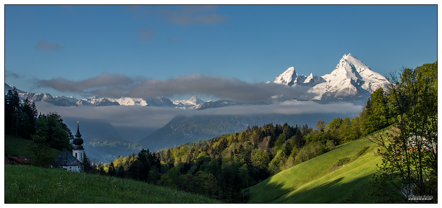 Der Watzmann Foto & Bild | outdoor, bäume, sonne Bilder auf fotocommunity
