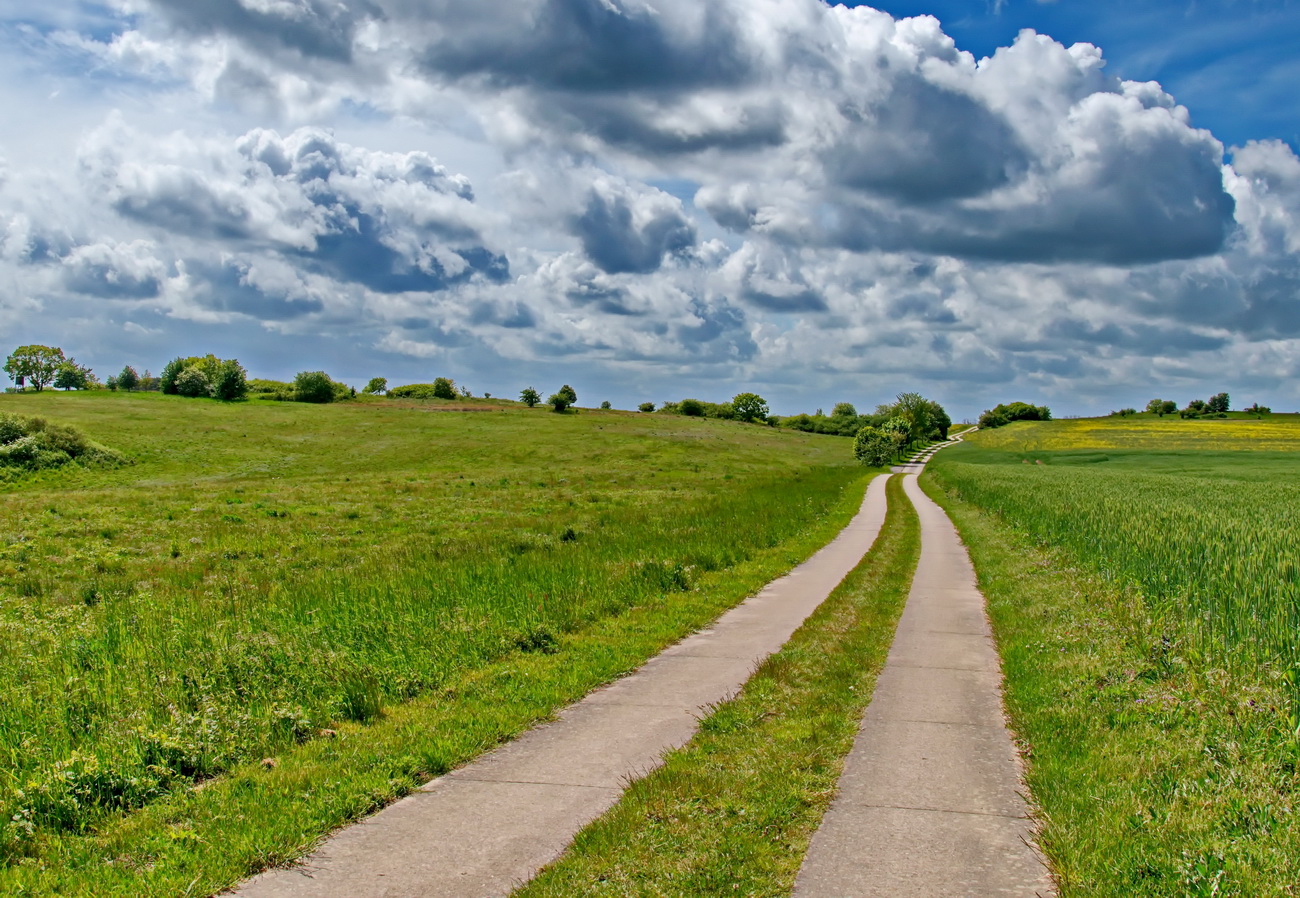 Der Weg Foto & Bild | landschaft, himmel, Äcker, felder & wiesen Bilder ...