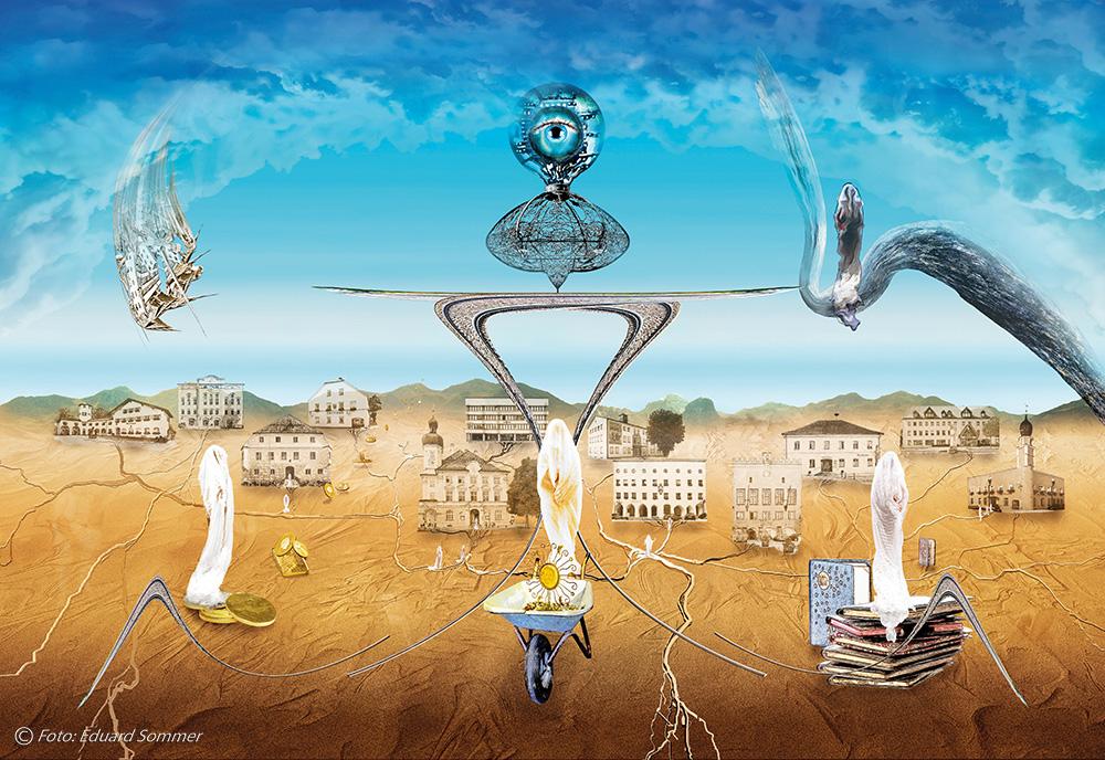 Der Weg der Erkenntnis - im Original auf Leinwand 2,4m x 1,5m Foto & Bild | fotomontage, surreal ...