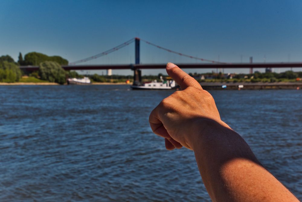 Der Wegweiser Foto & Bild | hand, natur, rhein Bilder auf fotocommunity