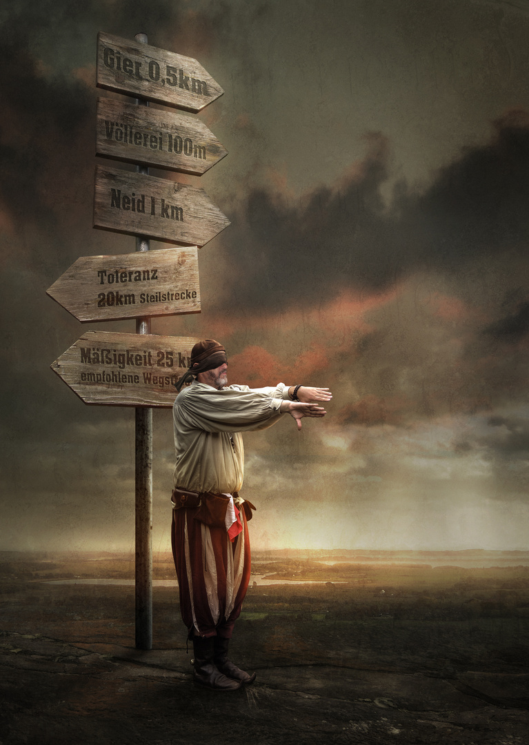 Der Wegweiser Foto & Bild | fotomontage, surreal, traumwelten Bilder auf fotocommunity