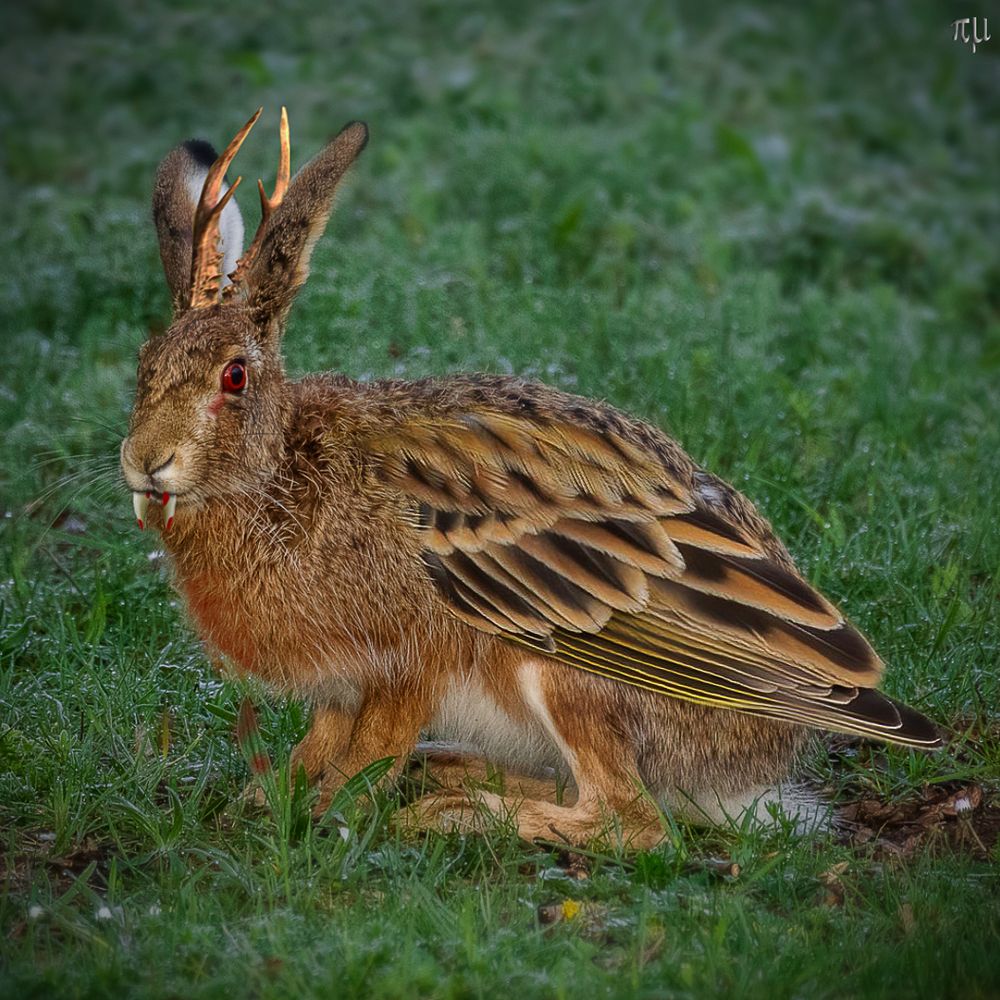 Der Wolpertinger Foto & Bild | fotomontage, fantasy mystery, multiple ...