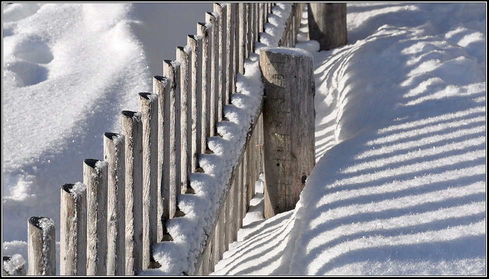 Der Zaun Foto & Bild | jahreszeiten, winter, natur Bilder auf fotocommunity