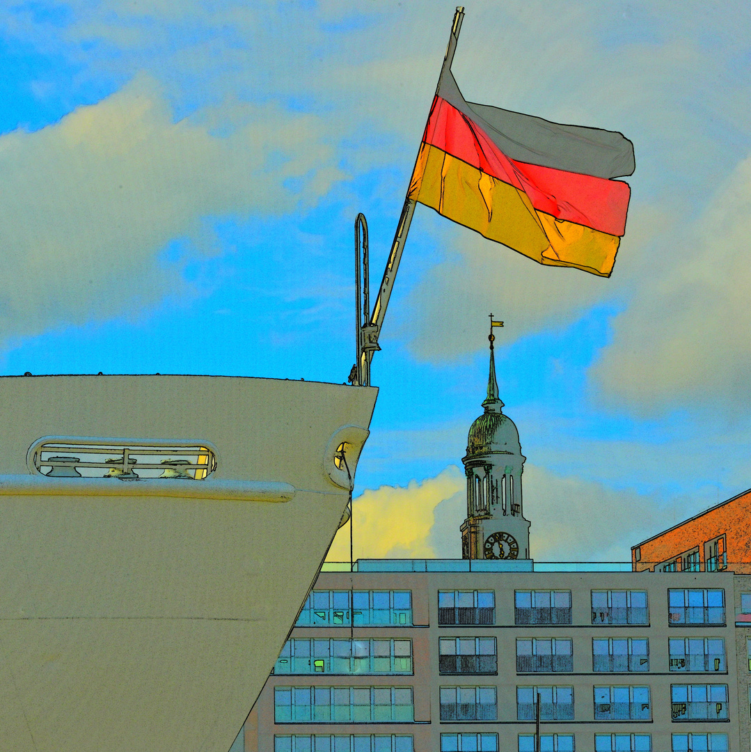 Deutscher Michel Foto & Bild | hamburg, schiff, verkehr Bilder auf ...