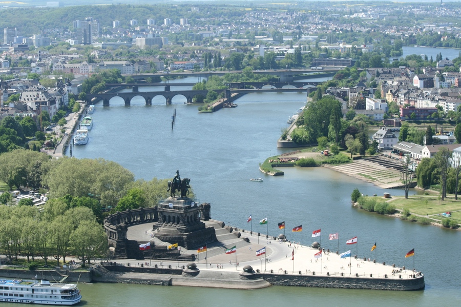 Deutsches Eck Foto & Bild | deutschland, europe, rheinland-pfalz Bilder ...