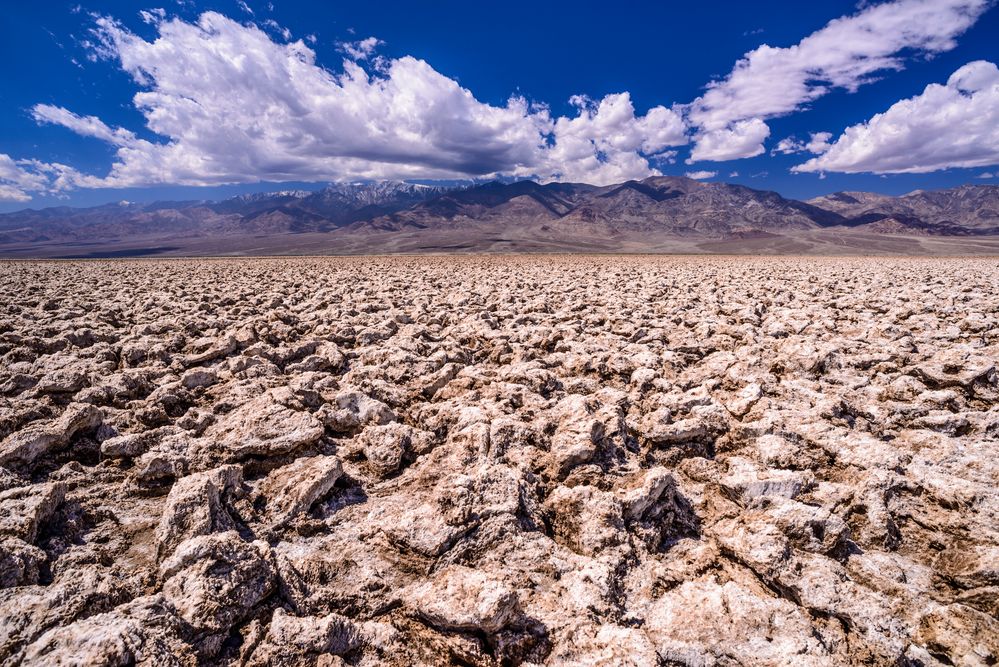 Devils Golf Course, Death Valley, Kalifornien, USA Foto & Bild | blau ...