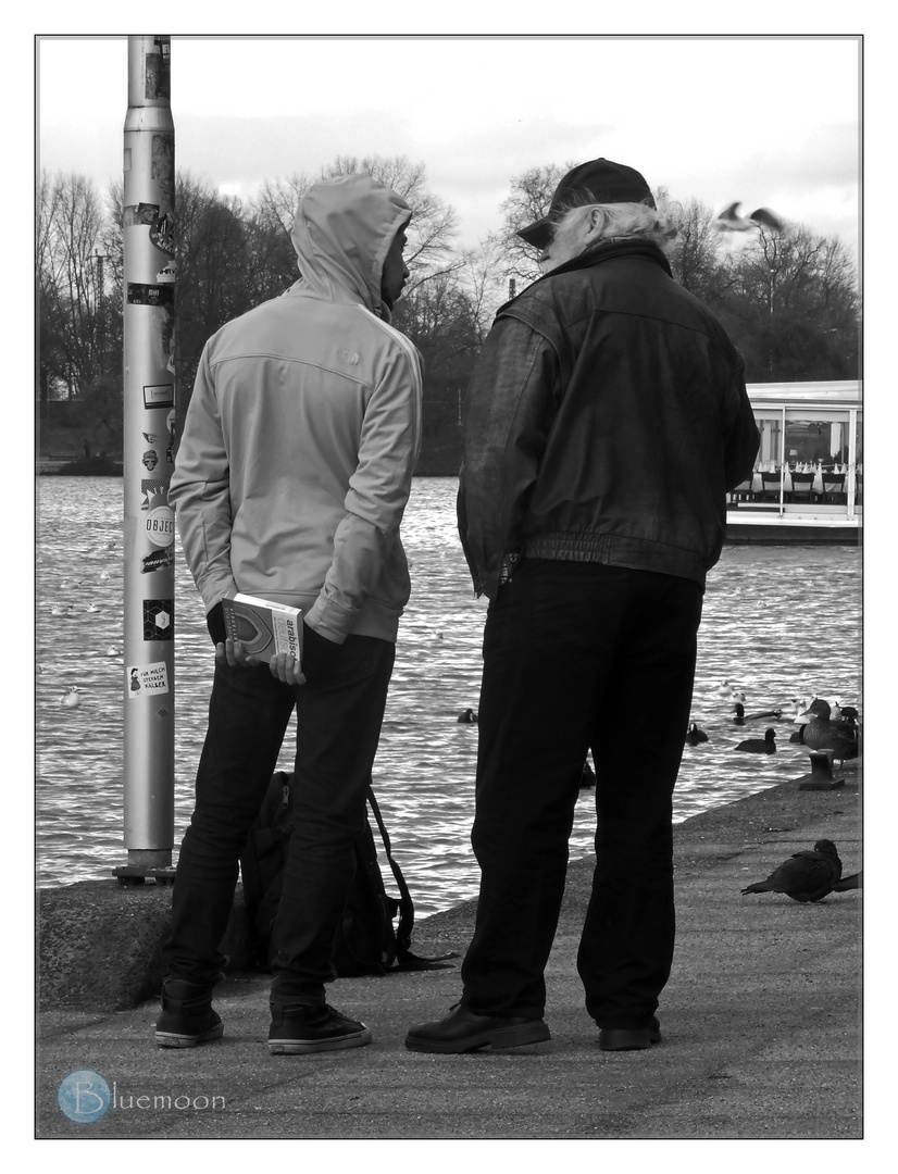 Dialog Foto & Bild | streetfotografie mit menschen, kommunikation; grafik; szenen;, charaktere ...