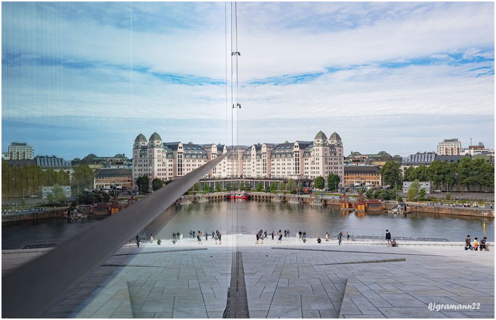 die aussicht von den opernterrassen in oslo.... Foto & Bild | city ...