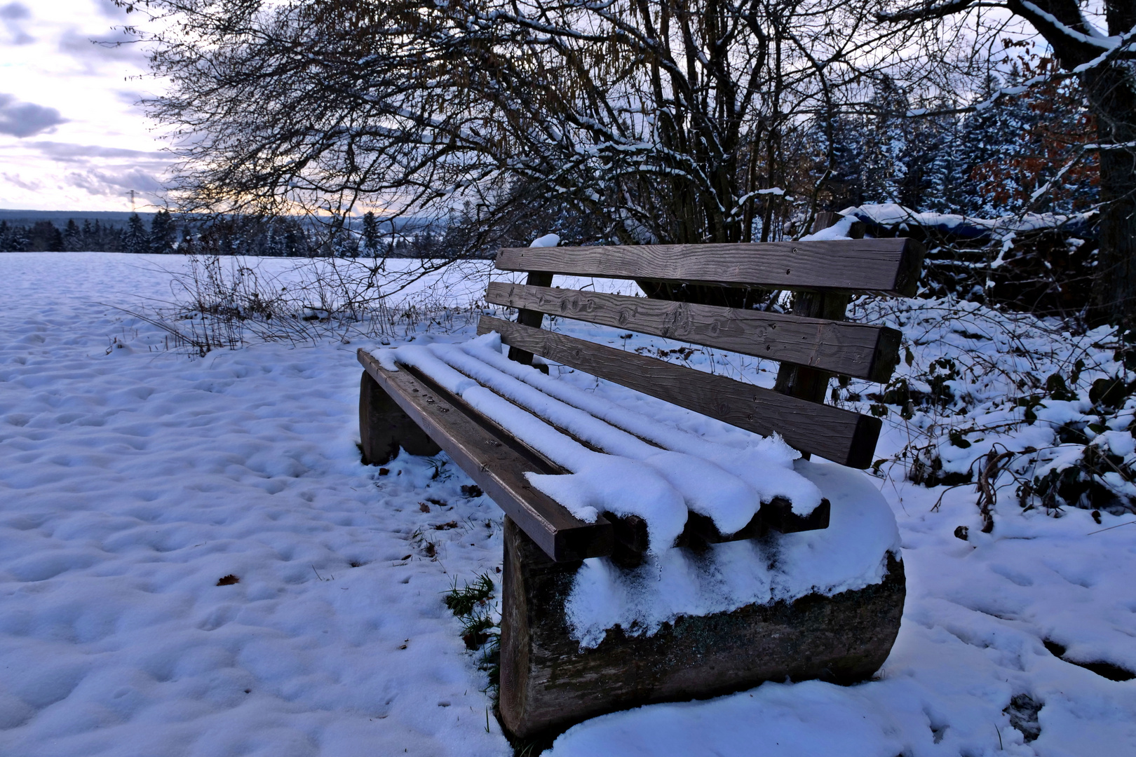 Die Bank ... Foto & Bild | landschaft, jahreszeiten, winter Bilder auf ...