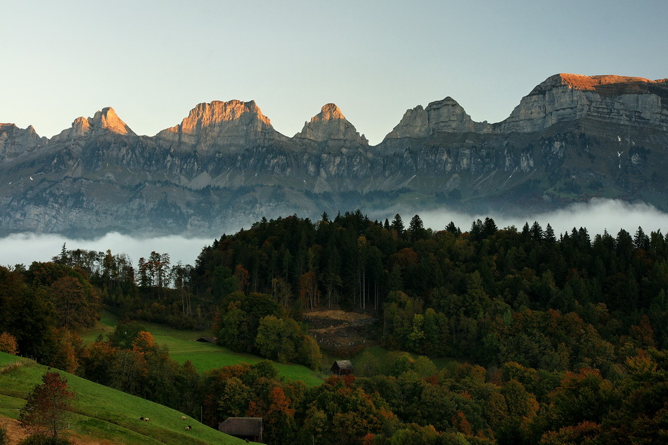 Die Churfirsten Foto & Bild | landschaft, berge, gipfel und grate ...